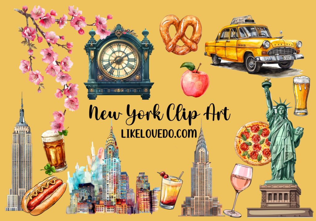 New York Clip Art PNG’S – Like Love Do Shop